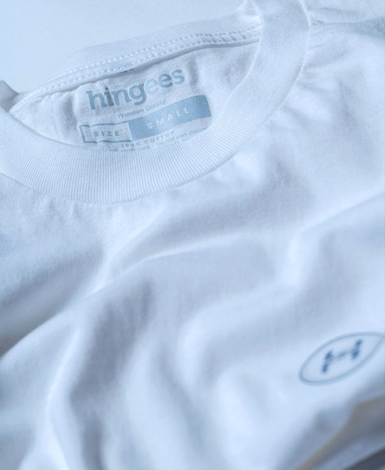 Essential Tees - White (3-pack) - Hingees