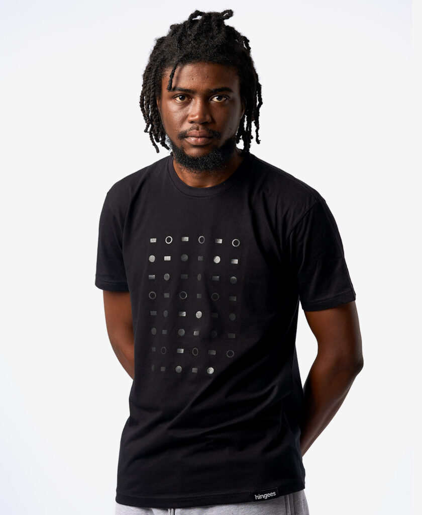 Black Shirts | Binary Morse-Code Concept T-Shirt - Hingees